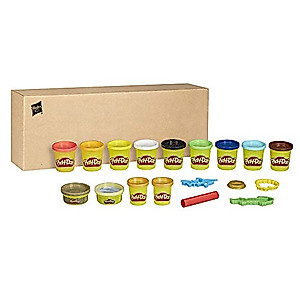 Play-Doh Pirate Theme 13-Pack of Non-Toxic Modeling Compound for Kids 3 Years and Up with 3 Cutter Shapes, Coin Mold, and Roller Tool (Amazon Exclusive)
