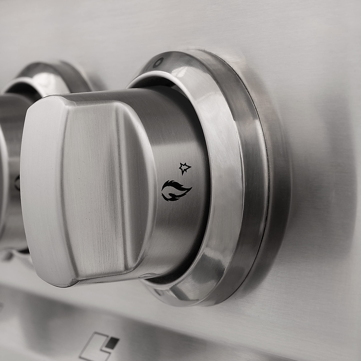 ZLINE 30 in. 4.0 cu. ft. Legacy Dual Fuel Range with 4 Burner Gas Cooktop and Electric Convection Oven in Stainless Steel and Black Matte Door (RA-BLM-30)