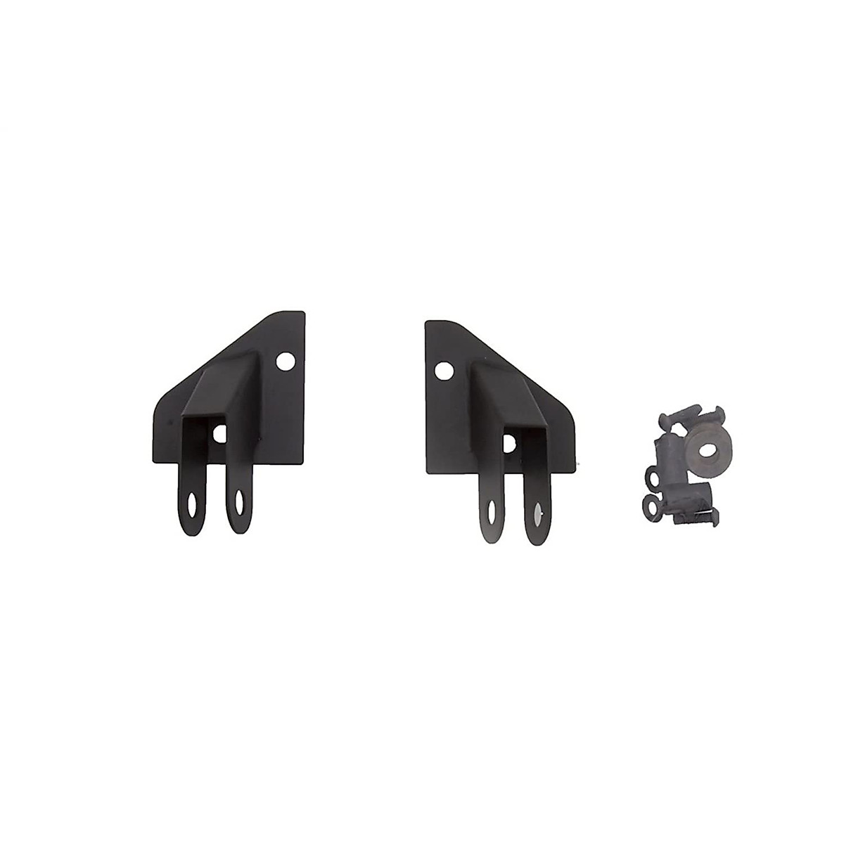 Rampage Mirror Relocation Bracket | Pair, Black | 8685 | Fits 1986 - 1995 Jeep Wrangler YJ
