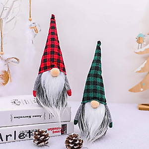 FFPTBNYX Gnomes Christmas Decorations 3PC Handmade Santa Scandinavian Tomte Plush Gnom, Home Tabletop Ornaments Christmas Gnome Decor for Adults.
