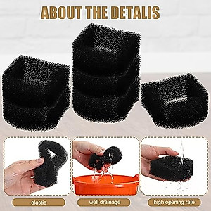 Soaoo 30 Pack Cat Water Fountain Filter 2.95 x 2.56 x 1.18 Inch Pet Fountain Replacement Foam Filters Cat Filters for Water Fountain Fits Multiple Ceramic and Stainless Steel Pet Fountain Dispenser