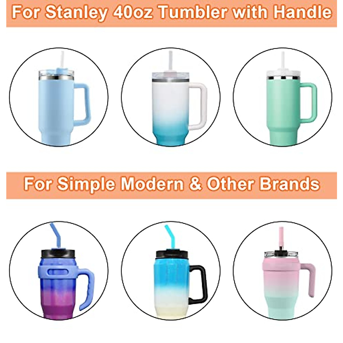 4Pack Tumbler Lids for Stanley 40 oz Quencher H2.0 Flowsstate Cup, Tumbler Lid Replacement Lid for Stanley 40oz Adventure Quencher and Quencher 2.0 Tumbler