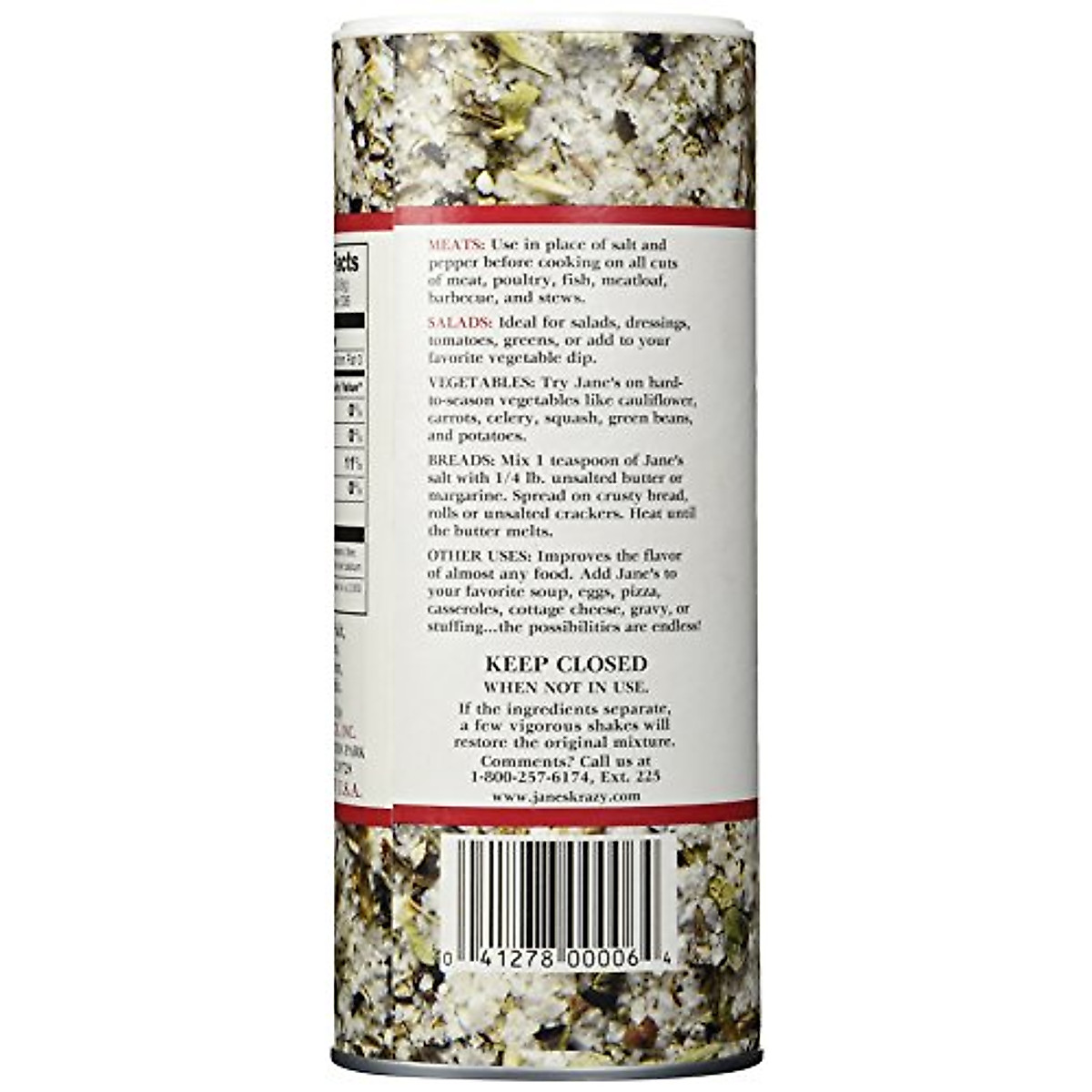 Jane's Krazy Mixed-Up Original Salt Blend 9.5 oz (Pack of 3)