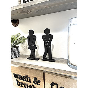 Bathroom People Sign Decor