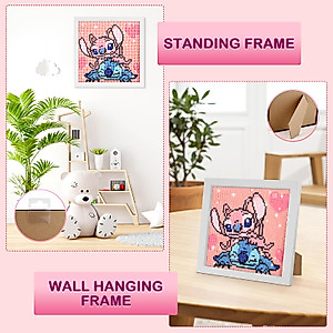 VINDIJA 5D Diamond Painting Kits for Kids Adults with Wooden Frame,Grinch DIY Full Drill Diamond Gem Art for Kids, Art and Crafts for Kids Ages 6-8-10-19 Girls Boys for Birthday