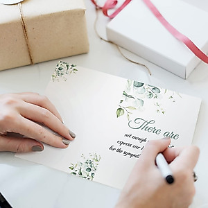 Jetec 100 Pack Thank You Cards with Envelopes Stickers Bulk Greeting Watercolor Cards for Family Loved Ones Wishes Holiday Celebration(Funeral)