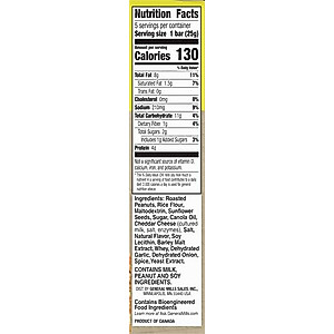 Nature Valley Savory Nut Crunch Bars, White Cheddar, 0.89 oz, 5 bars