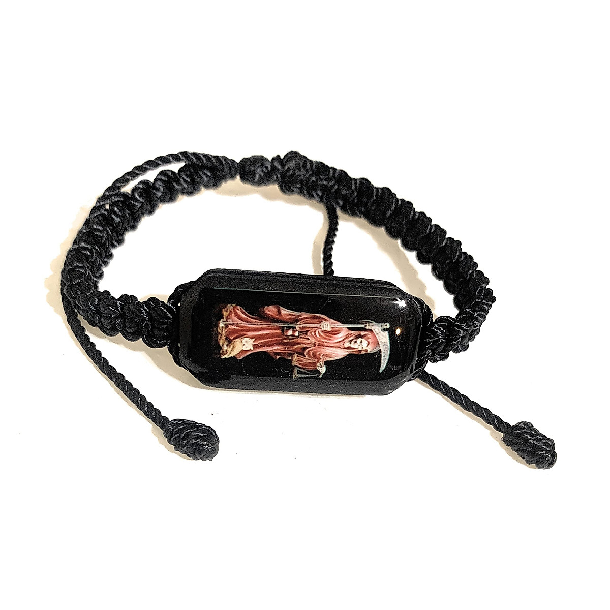 Chavarrieta Black Thread Bracelet Pulsera Roja de hilo de la Santa Muerte
