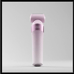 Unibono Electric Razor for Women in LED Light IPX 7 Waterproof,Pubic Hair Trimmer for Women in Quick and Smooth Shave,100% Washable Rechargeable Bikini Trimmer