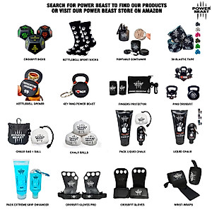 Power Beast Liquid Chalk Combo 200 + 50 ML + Chalk Ball 2.2 oz. Liquid Sports Chalk, Professional Hand Grip for Gym, Weightlifting, Rock Climbing, Gymnastics, Crossfit, Powerlifting, Pole Dance.