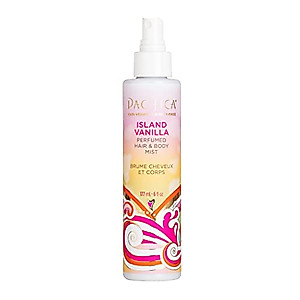 Pacifica Beauty, Island Vanilla Hair Perfume & Body Mist, Best Warm Vanilla Scent, Natural + Essential Oils, Alcohol Free, 100% Vegan and Cruelty Free, Clean Fragrance