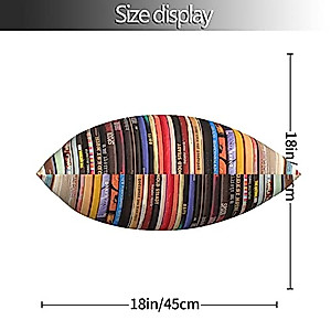 TWSZGD Indie Rock Vinyl Records Pillow Case Decorative Square Throw Pillow Covers Cushion Case Pillowcase for Sofa Couch Bed Chair Car 18x18 Inch/45x45 cm