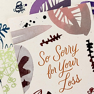 Hallmark Sympathy Card Assortment (16 Cards with Envelopes, 4 Designs) Minimalist Nature