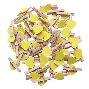 50pcs Love Clip Love Photo Clip Photo Mini Clip Photo Clip Love Photo Wood Clip