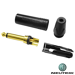 WORLDS BEST CABLES 25 Foot - Guitar Bass Instrument Cable Custom Made Using Mogami 2524 Wire and Neutrik NP2RX-AU-SILENT & Neutrik NP2X-B ¼ Inch (6.35mm) TS Plugs