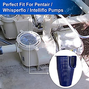 91110040 Pump Basket Replacement for Pentair Whisperflo Intelliflo Pumps, Filter Basket Compatible with IntelliFlo VF VS+SVRS I1 Variable Speed Pump, WhisperFlo Pump Skimmer, Replace 070387, B-199