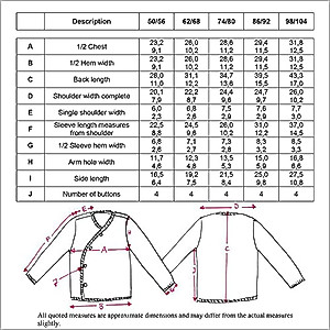 Ecoable Baby Long Sleeve Thermal Cardigan Sweater, Organic Merino Wool, Boys and Girls Sizes Newborn - 2 Years (EU 98-104 | 2-3 Years, Burgundy Rose)