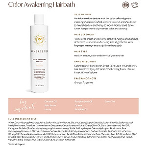 INNERSENSE Organic Beauty - Natural Color Awakening Hairbath Shampoo + Color Radiance Conditioner | Non-Toxic, Cruelty-Free, Clean Haircare (10 fl oz | 296 ml)