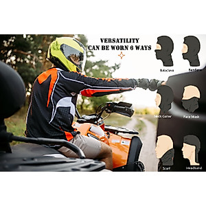 Balaclava Long Neck Face Mask - Dustproof Windproof - Hood Beanie Thermal Tactical Mask - Outdoor Sports - Adult Motorcycle, [1pc] Black