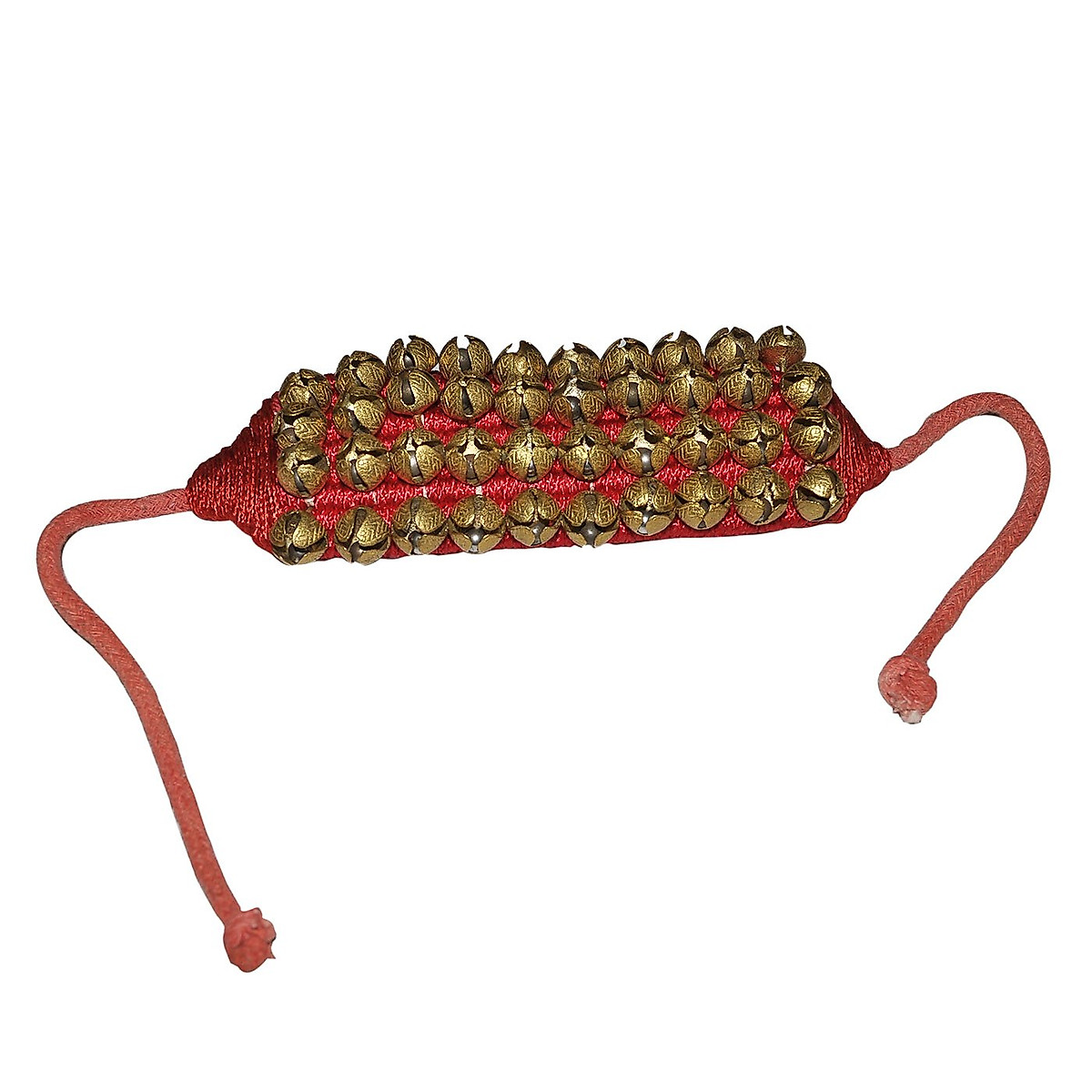 AsiaCraft Four Line Big Bells Ghungroo Red Pads