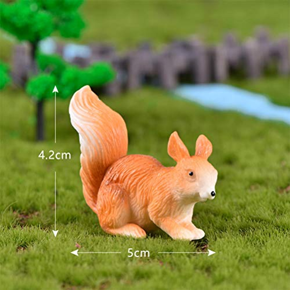 Cabilock 8pcs Succulent Ornament Bag Filler Christmas Figurine Christmas Party Favor Christmas Figure Christmas Prop Christmas Ornament Christmas Decor Squirrel Adornment Pine Cones Toy