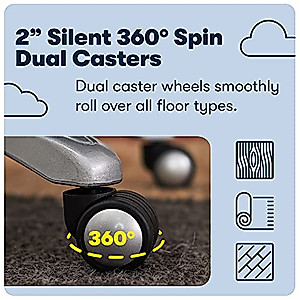 Serta AIR Health and Wellness Executive Office Chair, High Back Big and Tall Ergonomic for Lumber Support Task Swivel, Bonded Leather, Cream