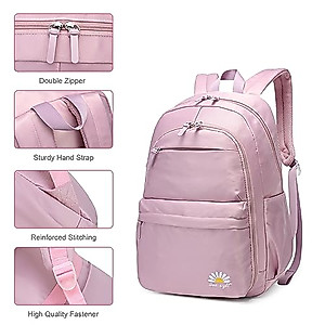 Caran·Y Kids' Backpacks Multipurpose, Waterproof,Spacious Lightweight School Bookbag for 15.6-inch Laptop,Bottle Side Pockets and Suitable for Ages 6 and Up Girl Boy Toddler Backpack（Purple）
