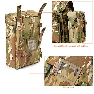 MT 2Pcs US Military MOLLE Sustainment Pouch, Army Utility Pouch OCP