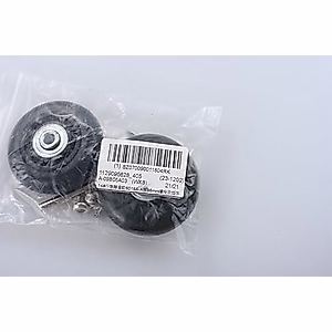 Mtsooning 2 Sets Luggage Wheel Replacement Kit, 60x17mm Rubber Swivel Caster Wheels, Suitcase Bearings Repair Wheels with Screws Axles Wrench Bearings,Inline Outdoor Skate Wheels