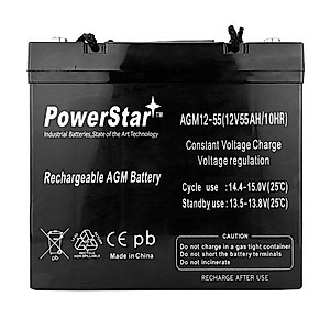 12V 55Ah INVACARE PRONTO M50 M6 M71 M91 M94 R2 R51 LX Battery - 2 Pack