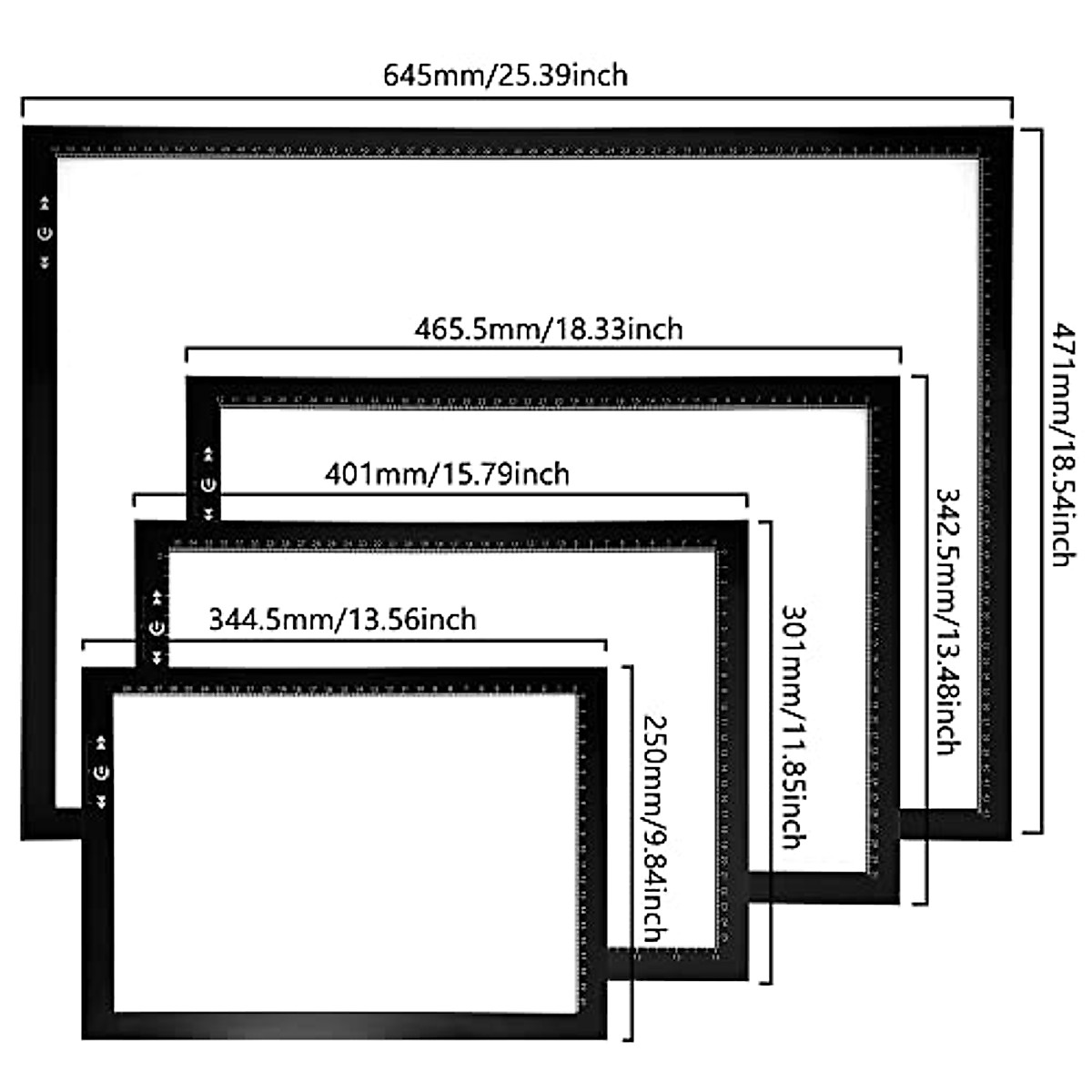 HSK A2 LED Artist Light Pad kit Dimmable Brightness with Lock/Unlock Modes for Diamond Painting, Adjustable Angle Stand