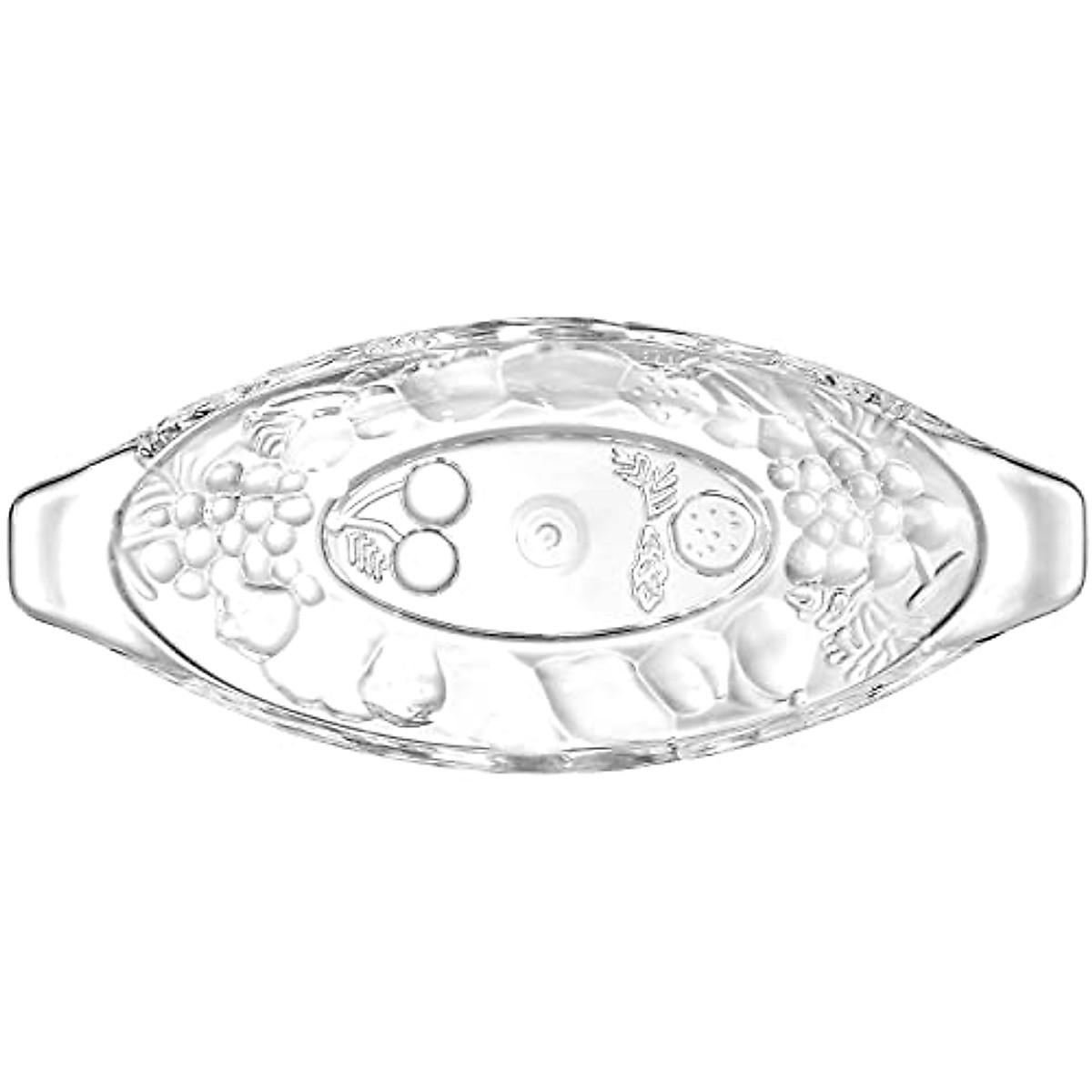 SOUJOY 8 Pack Boat Plate, 8oz Acrylic Splits Bowl, Clear Sundae Serving Dish for banana split, ice cream, Fruits, Yogurt, Brownies, Snack