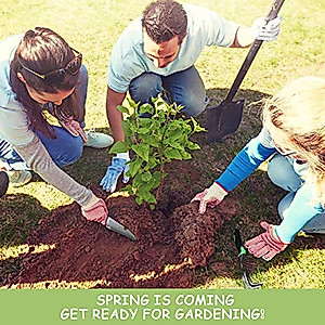 ZUZUAN Garden Tool Set, 3 Pack Aluminum Heavy Duty Gardening Kit Includes Hand Trowel, Transplant Trowel and Cultivator Hand Rake with Soft Rubberized Non-Slip Ergonomic Handle, Garden Gifts