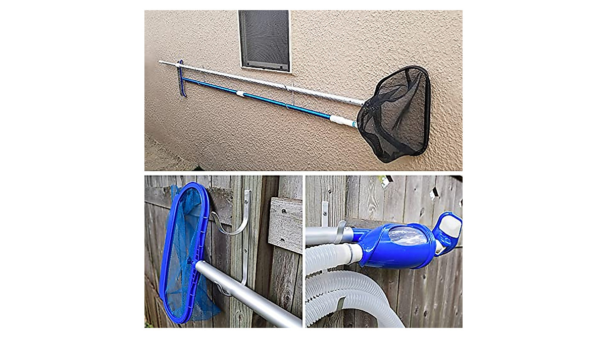 Pool Pole Hanger & Garden Tools Support Bracket | Durable Aluminium ...