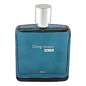 Prime Collection Deep Sense Blue Eau de Parfum for Men, 3.4 Ounce