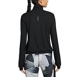 Nike Dri-FIT Element Women's Running Mid Layer (as1, alpha, m, regular, regular, Black/Pure Platinum)