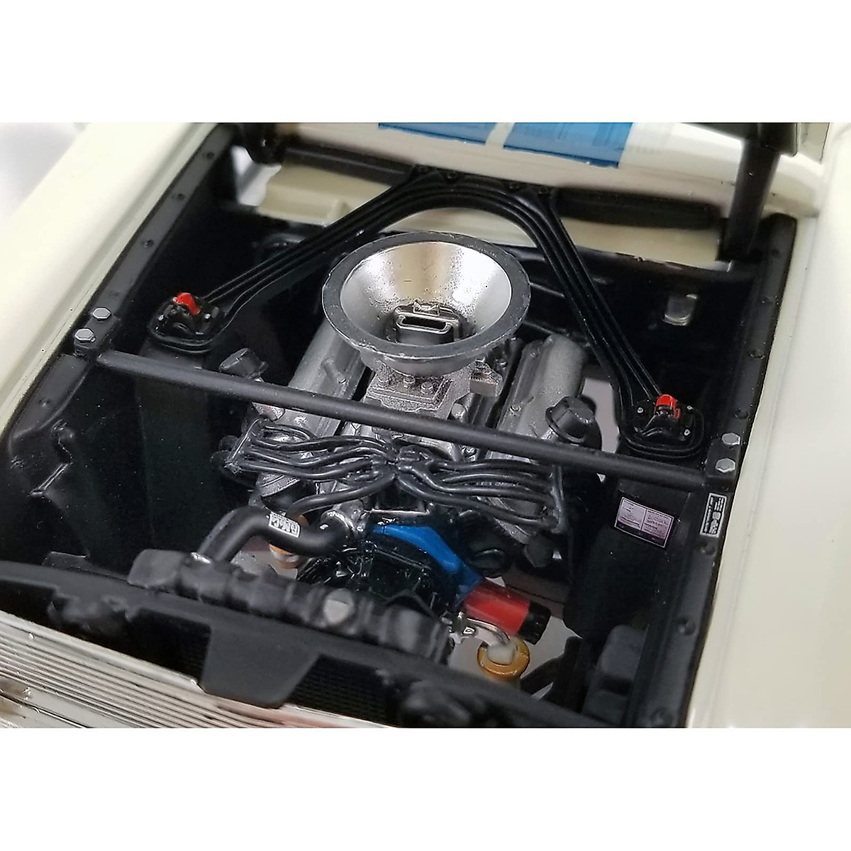 1965 Shelby GT 350R #7 "Stirling Moss White with Blue Stripes Limited Edition to 516 Pieces Worldwide 1/18 Diecast Model Car by Acme A1801814