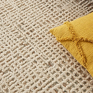 Nourison Vail Rustic Beige/Multi 5'3" x 7'3" Area -Rug, Easy -Cleaning, Non Shedding, Bed Room, Living Room, Dining Room, Kitchen (5x7)