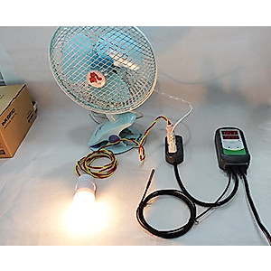 Inkbird ITC-308 Digital Temperature Controller 2-Stage Outlet Thermostat Heating and Cooling Mode Carboy Homebrew Fermenter Greenhouse Terrarium 110V 10A 1100W