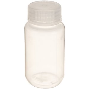 United Scientific® Unistore™ 33307 | Laboratory Grade Polypropylene Wide Mouth Reagent Bottle | Designed for Laboratories, Classrooms, or Storage at Home | 125mL (4oz) Capacity | Pack of 12, Clear