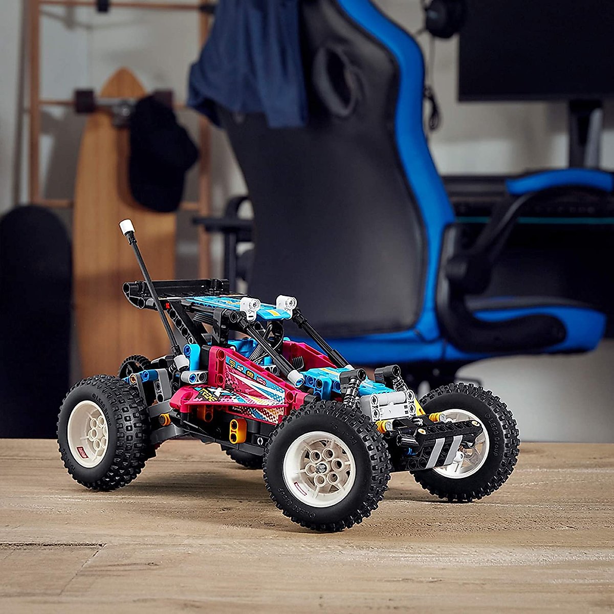 LEGO Technic Off-Road Buggy 42124 Model Building Kit; App-Controlled Retro RC Buggy Toy for Kids, New 2021 (374 Pieces)