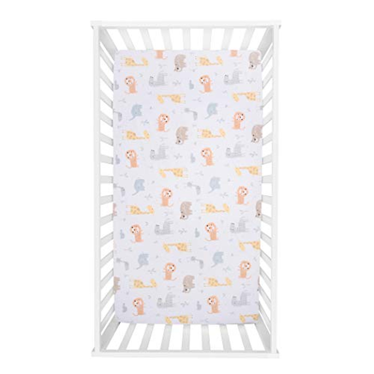 Trend Lab Crayon Jungle 3 Piece Crib Bedding Set, Can Be Used As A Blanket Or A Playmat for Tummy Time, Includes Quilt, Fitted Crib Sheet and Skirt