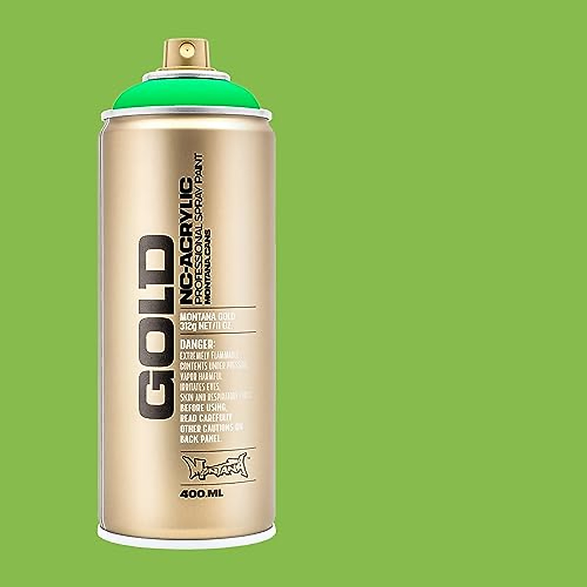 Montana Cans Montana GOLD 400 ml Color, Acid Green Spray Paint,MXG-F6000