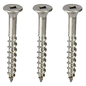 #10 x 1-1/4 Deck Screws Stainless Steel Square Drive Wood/Composite Qty 100