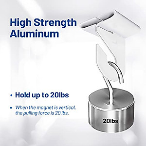 10 Pairs Drop Ceiling Hooks for Hanging,Suspended Track Ceiling Hanging Hooks,White Ceiling Tile Hooks,Classroom Ceiling Hooks,Hold up to 20 lbs, 1" W x 1½" H