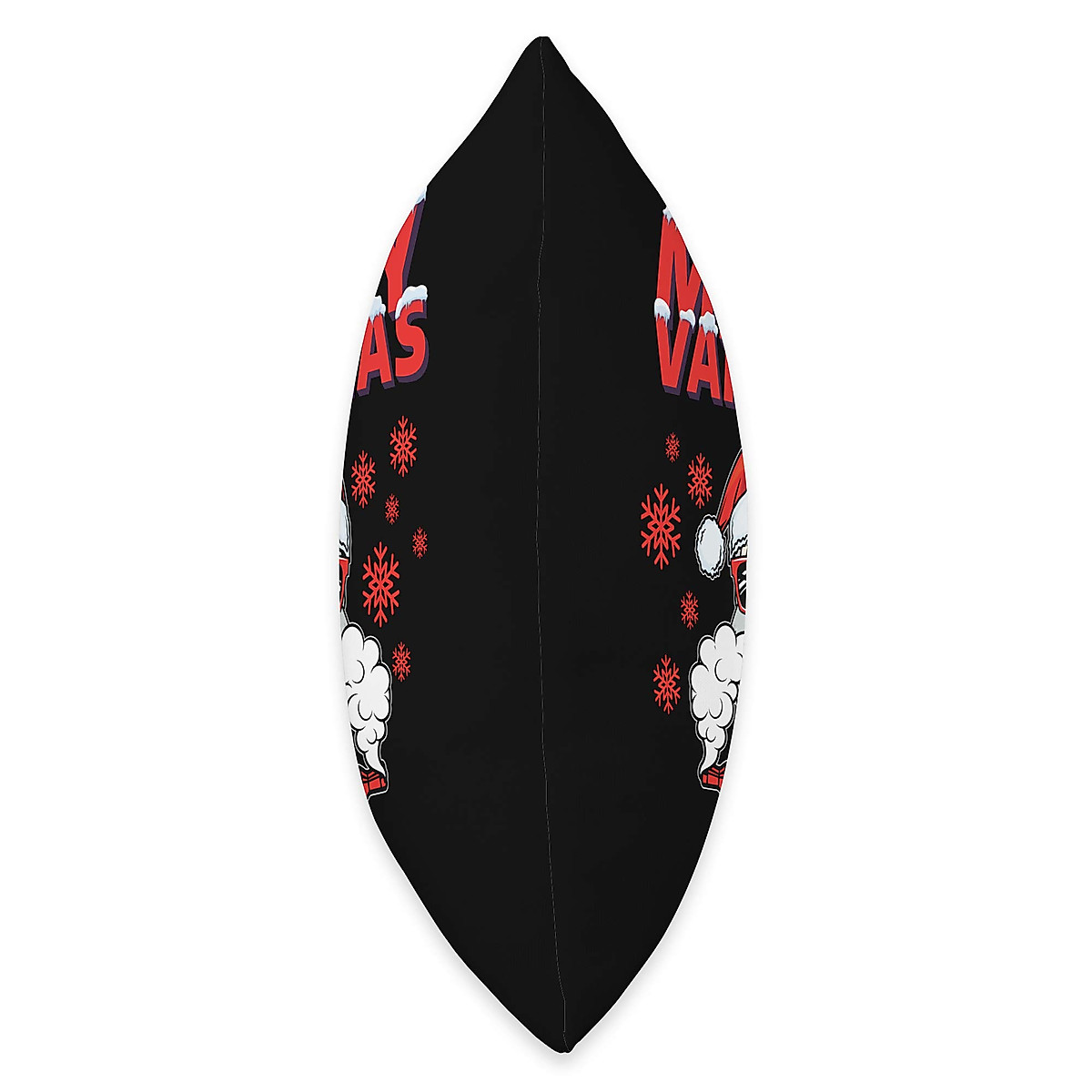 Vaper Lifestyle Apparel Merry Vapemas Santa-E-Cigarette Liquid Vape Throw Pillow, 18x18, Multicolor