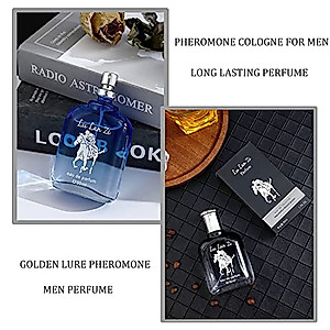 HAGUAN Pheromone Cologne for Men, Golden Lure Perfume,Long Lasting Perfume Men Woman, Pheromones To Attract Women Body Spray (Ocean+Forest), 2.0 Fl Oz, 50.0 milliliters