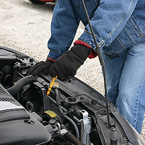 Midwest Gloves & Gear 3203P06-L-AZ-6 Midwest Gloves and Gear Men's Jersey Work Glove, Brown, Large