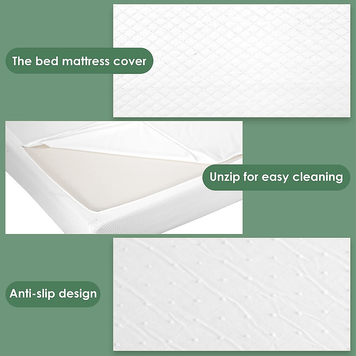 5/6/8/10/12-inch Gel Memory Foam King Size Mattresses in A Box King Size Lucid Mattress for Cool Sleep & Pressure Relief King Size Mattresses Medium Firm Mattress,CertiPUR-US 80×76×10，White