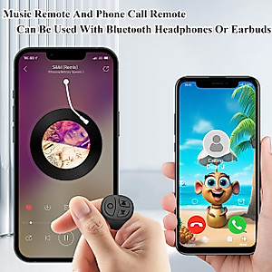 STDFORU TikTok Scrolling Ring Remote Control Kindle App Page Turner Camera Remote Shutter TIK Tok Scrolling Ring for iPhone iPad Android iOS (Black)